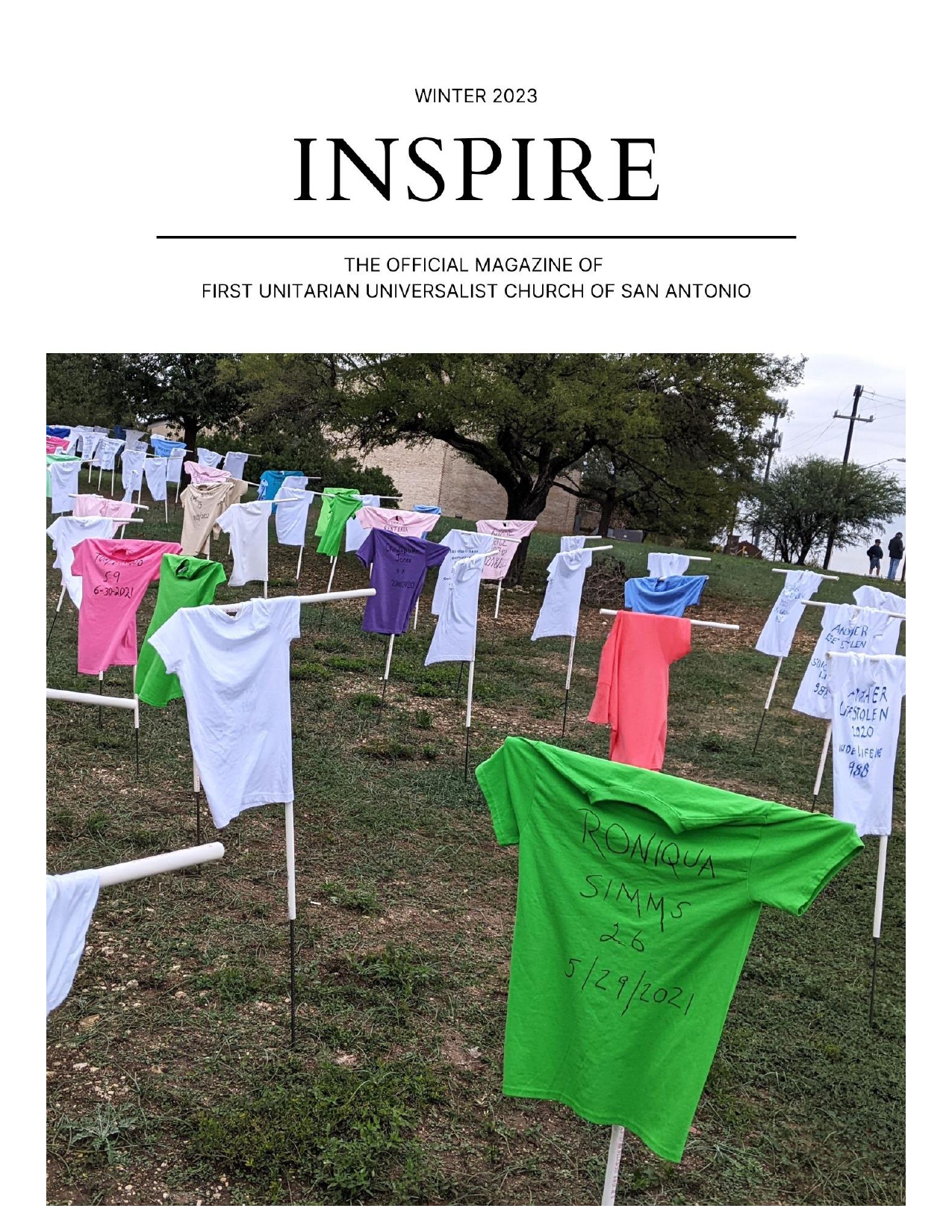 Newsletters – First Unitarian Universalist Church San Antonio